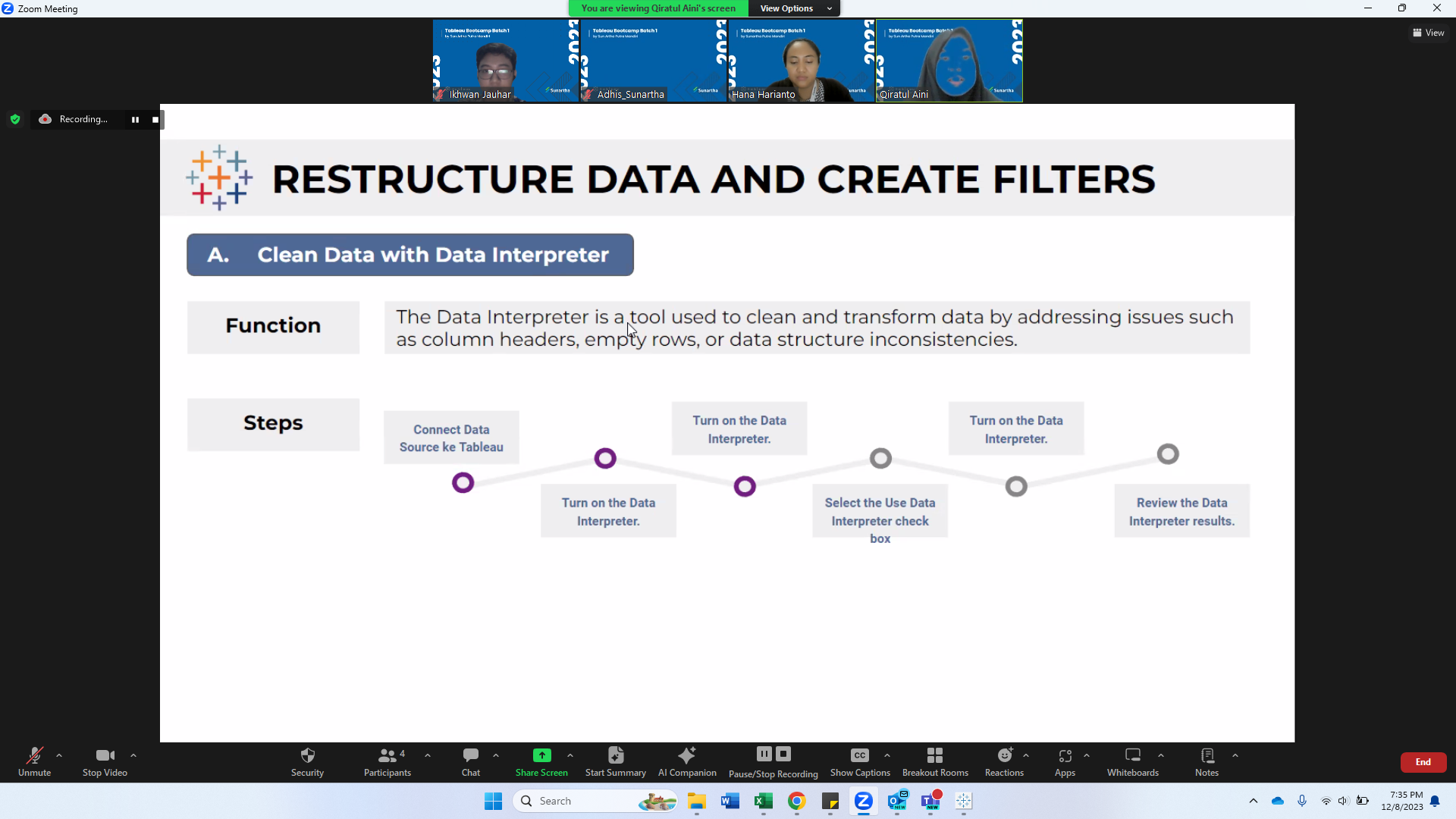 Tableau Bootcamp Batch 1 by Sunartha | Sunartha